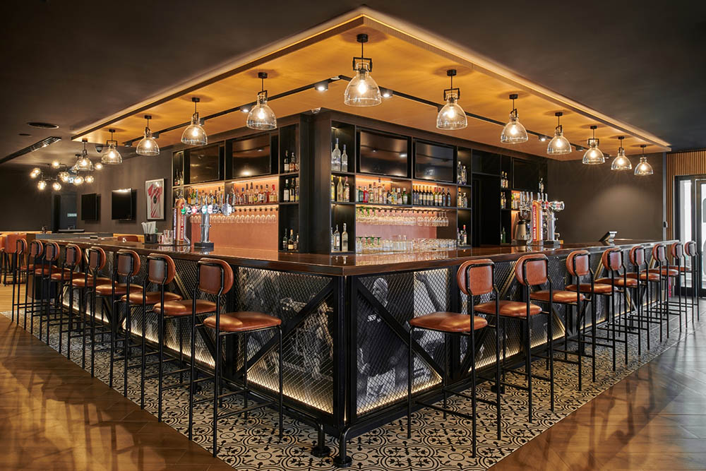 Icon Bar Designed By FINCH Sports Bar Interior Design